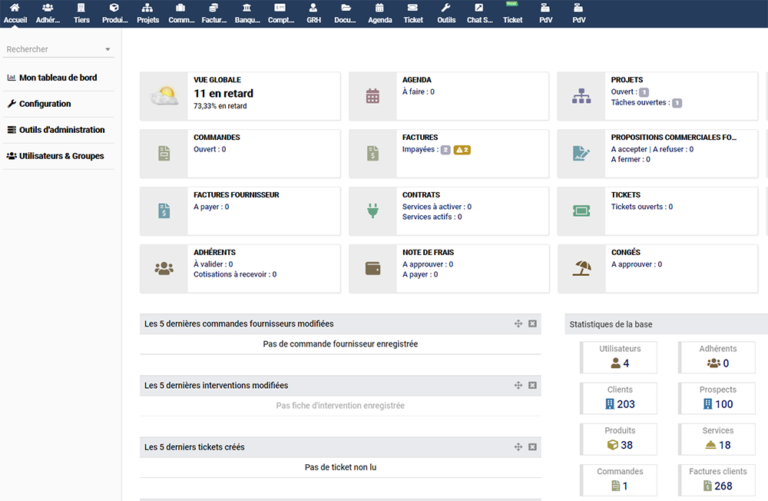ERP CRM, 6 fonctionnalités de base. - Prestalidaire - Gestion d'entreprise